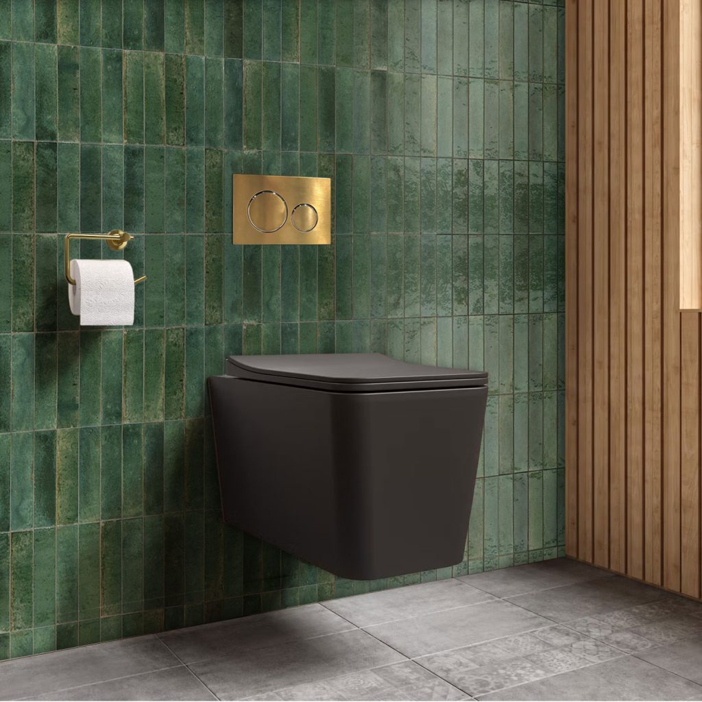 Brunei Green Metro Tiles Gloss Bumpy High Gloss 6.5x25cm - Top Ceramics